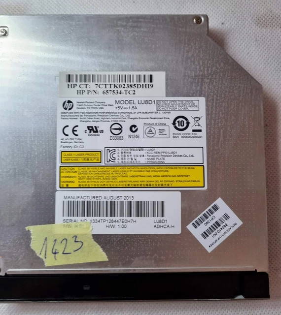 HP PAVILION G6 DVD UJ8D1 657534-TC2 Optical Drive & Bezel SATA £12.58 ...