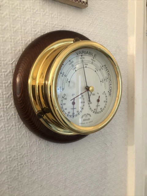 ALTITUDE SPECIAL MARINE Ship Barometer Thermometer Hygrometer Brass ...