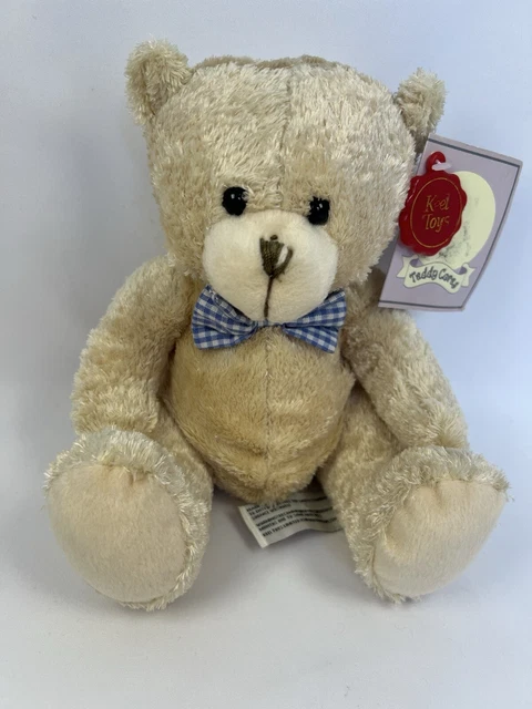 KEEL TOYS SIMPLY Soft Brown Beige Bear Soft Plush Toy With Tags 6” Gift Bow £8.99 - PicClick UK