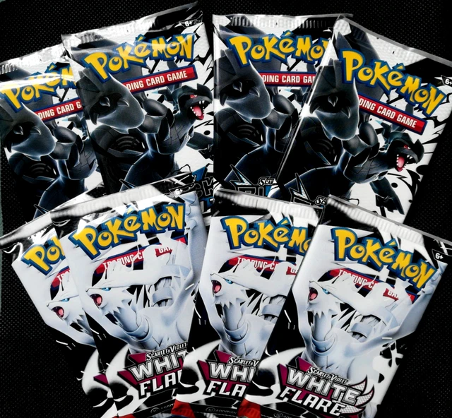 POKEMON! BLACK BOLT & White Flare Booster Packs x8 Unweighed Sealed £1. ...