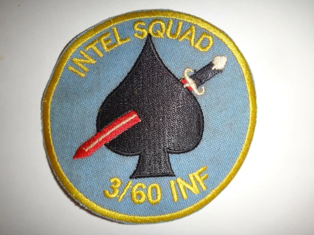 VIETNAM WAR PATCH US 3rd Battalion 60th Infantry Regiment INTELLIGENCE ...