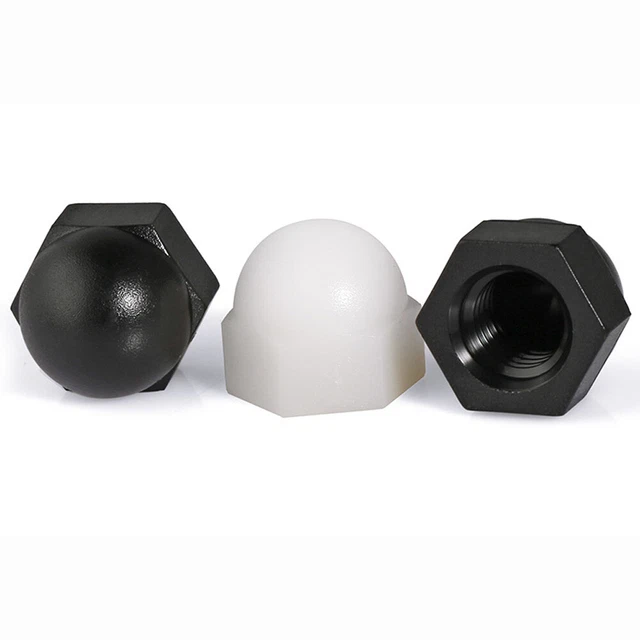 WHITE/BLACK PA66 NYLON Dome Acorn Nut M3 M4 M5 M6 M8 M10 M12 Domed Hex Nuts $2.59 - PicClick AU