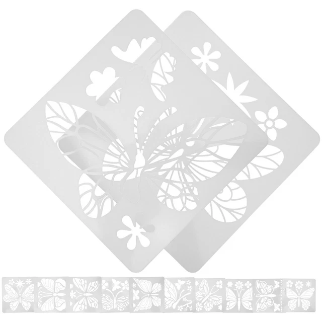 75 PCS WALL Painting Butterflies Templates Hollow Drawing Stencil for ...