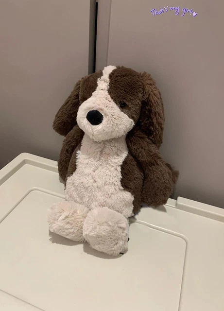 JELLYCAT MEDIUM BASHFUL Fudge Puppy: Soft Plush Toy, Brand New With ...