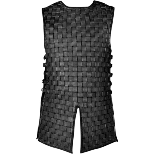 MEDIEVAL WOVEN VIKING Black Armor SCA Larp Cosplay Halloween Costume ...