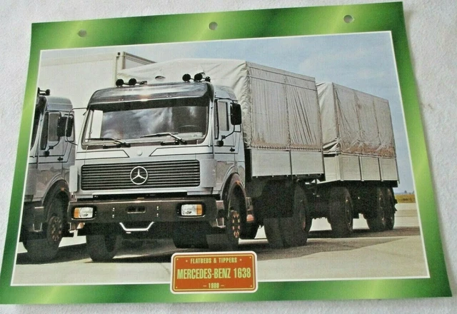 TRUCKS MAXI CARD FlatBeds & Tippers - 1980 Mercedes-Benz 1638 £1.76 ...