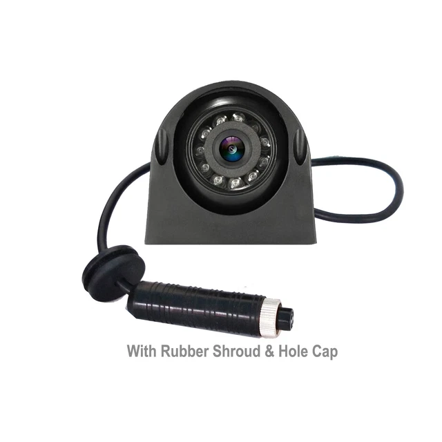 4 PIN HEAVY Duty 12-24V CCD Side View Color Camera 10 IR LEDs IP68 For ...