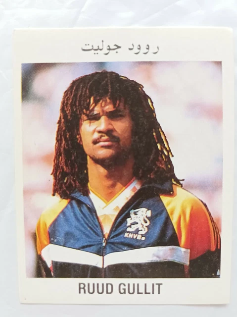 RUUD GULLIT NETHERLANDS Kellogg's World Football STARS 1989 Middle East ...