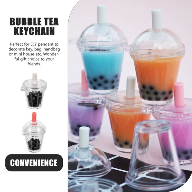 MILK TEA KEY Chain Bubble Craft Charms for Crafting Cute Keychain $33. ...