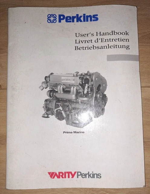 PERKINS PRIMA M50 M60 & M80T MARINE DIESEL Engine. User's Handbook £30. ...