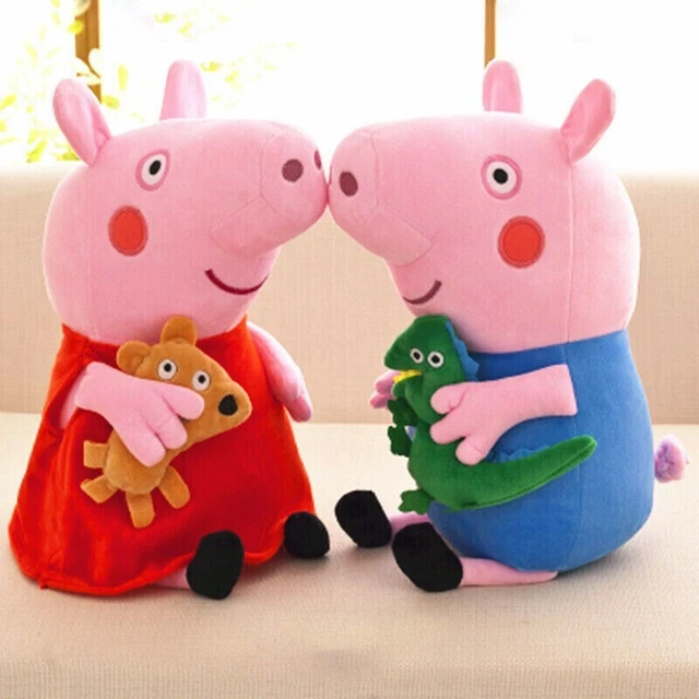 2PCS/SET PEPPA PIG George Peppa Soft Plush Stuffed Doll Toy 30cm £14.99 ...