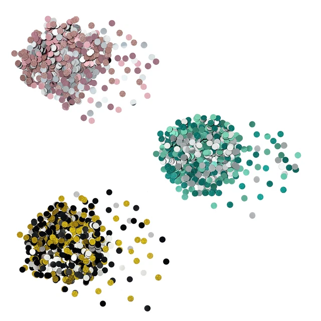 KONFETTI RUND GLITZER für Geburtstag Silvester JGA Streu Deko Tischdeko -wählbar EUR 2,49 ...