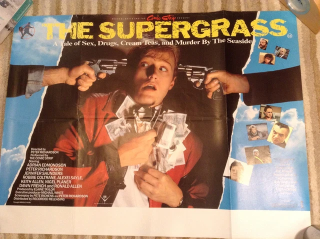 SUPERGRASS, COMIC STRIP Presents... original uk quad poster 1985 £25.00 ...