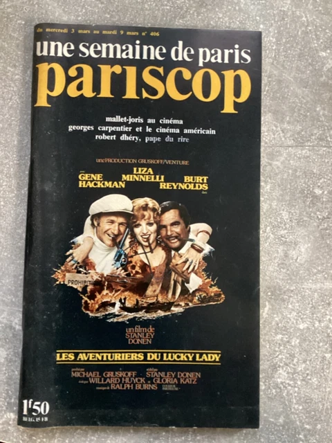 ANCIENNE REVUE PARSCOP affiche de cinéma les aventures du Lucky Lady pas dvd EUR 8,00 - PicClick FR