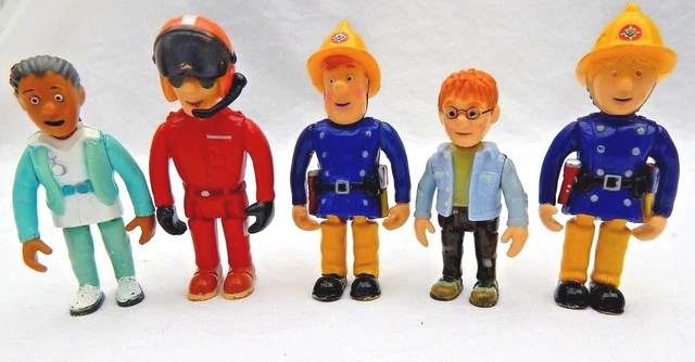 FIREMAN SAM, NORMAN, Nurse Flood, Penny Morris & Tom Thomas Posable ...