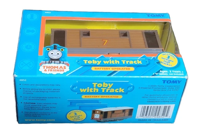 THOMAS & FRIENDS Battery Operated TOBY with Track 4852 TOMY 2005 NEW IN ...