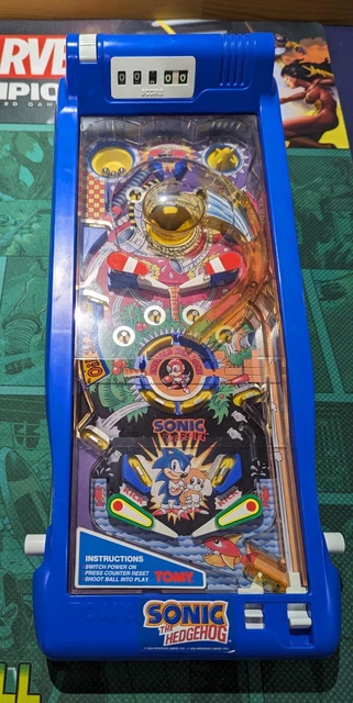 SONIC THE HEDGEHOG Supersonic Pinball Machine (Tomy 1992) No Box £29.99 ...