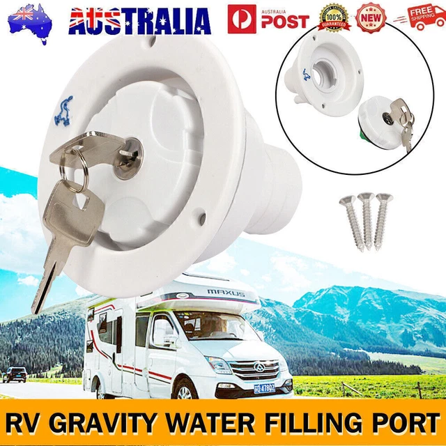 FOR CARAVAN MOTORHOME RV Car Fresh Water Lock Inlet Hatch Filler Cap ...