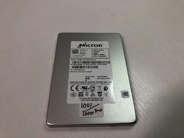 UNIDAD INTERNA DE estado sólido SSD SATA Micron 1300 256 GB 2,5 ...