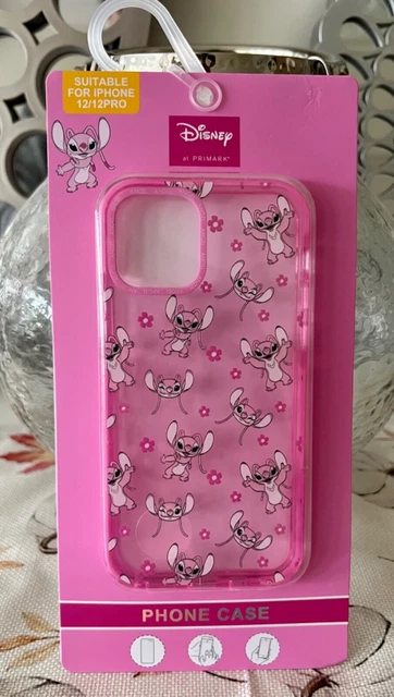 DISNEY X PRIMARK Lilo Stitch Pink Angel iPhone 12/12 Pro Shock Case ...