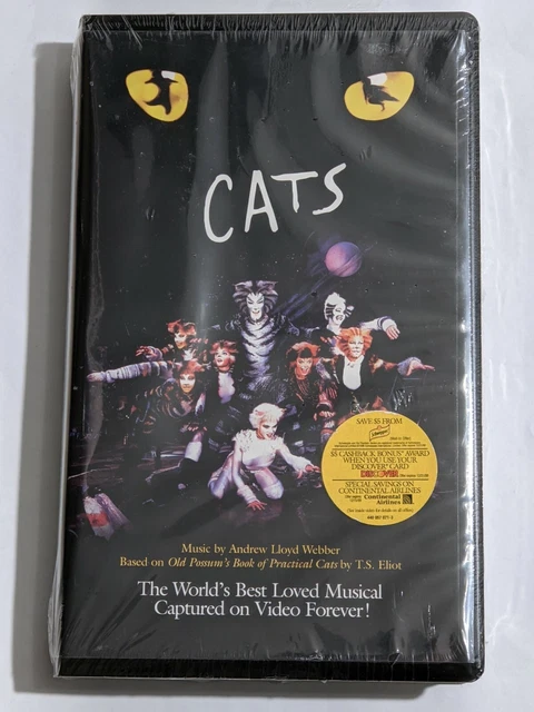 CATS VHS TAPE | 1998 Musical Film | Elaine Paige | Brand New, Sealed! £ ...