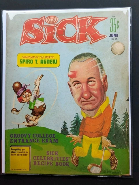 SICK MAGAZINE JUNE No. 84 1971 Celebrities Charlton Bagged & Boarded £7 ...