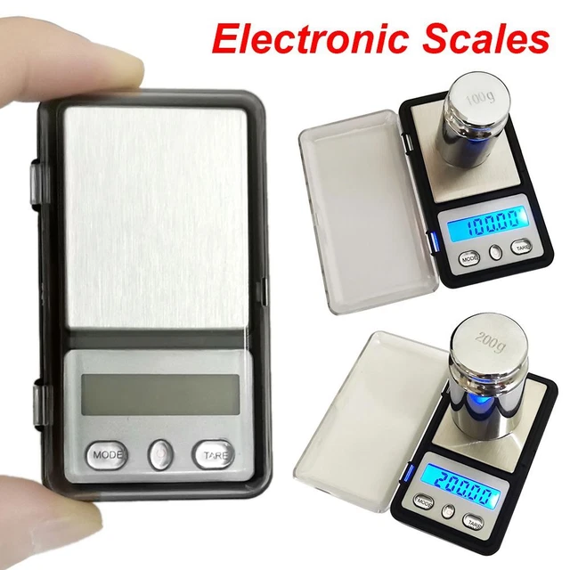 MINI POCKET DIGITAL Scale Electronic Scales 100g/0.01g 200g/0.01g ...