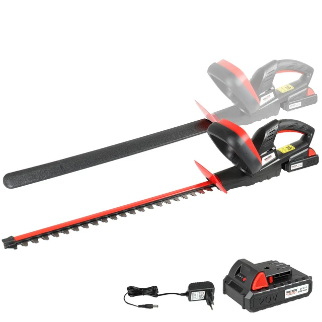 WALTER BATTERY HEDGE trimmers 20 V included battery, rear trimmer hedge ...