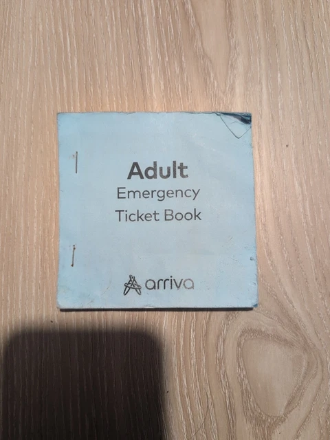 ARRIVA BUS Drivers Emergency Ticket Book RARE £5.21 - PicClick UK