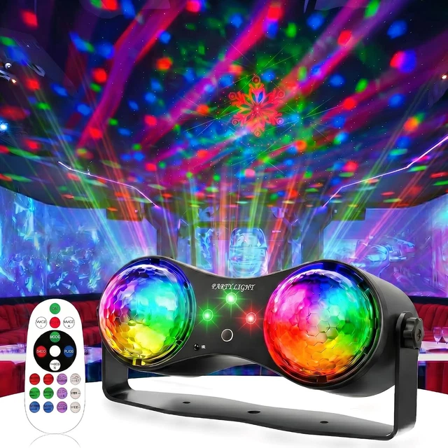 MULTI-COLOR DISCO BALL Light, Ocean Star Projector Sound Activated with ...