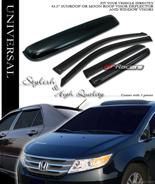 SMOKE SUN SHADE Vent Window Visors+Sunroof Moon Roof Guard 5pc For 03 ...