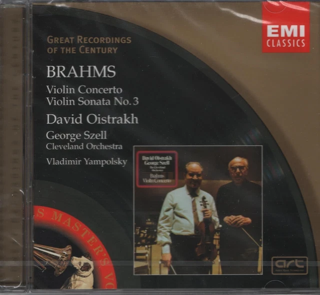 BRAHMS: VIOLIN CONCERTO - David Oistrakh, George Szell - EMI neu/OVP ...
