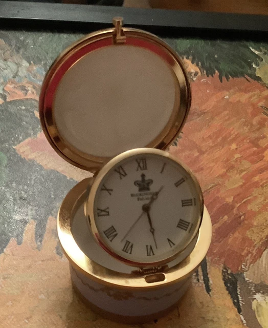 ROYAL COLLECTION TRUST Pillbox Clock. Limited edition Buckingham Palace ...