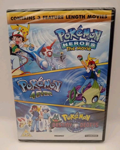 BRAND NEW SEALED Pokémon Triple Movie Collection DVD 3 DVD's Movies ...
