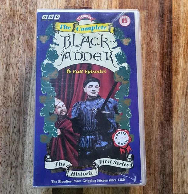 THE COMPLETE BLACK Adder First series. VHS Box set Rowan Atkinson, Tony ...