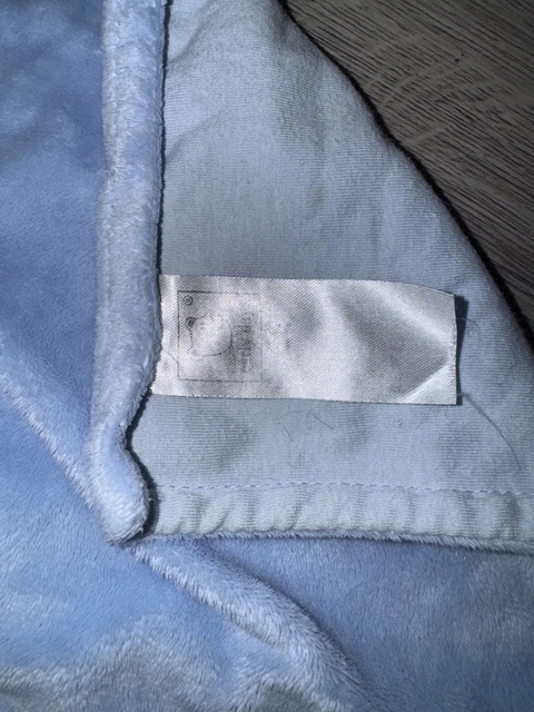 EARLY DAYS BLUE dog puppy Comforter Blankie large vintage Primark £21. ...