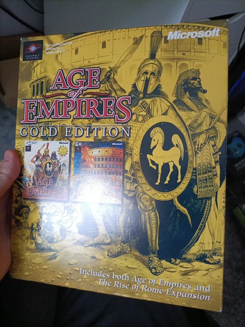 AGE OF EMPIRES - Gold Edition - Big Box Pc Cd Rom Game Rare Complete £ ...