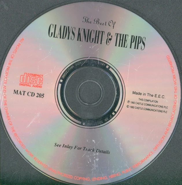 GLADYS KNIGHT AND the Pips Best of CD UK Castle Communications 1992 ...