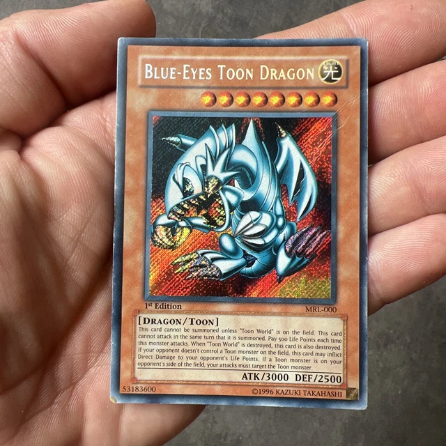 YU-GI-OH! BLUE-EYES TOON Dragon Secret Rare MRL-000 1st Edition Asian English EUR 172,10 ...
