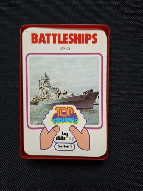 VINTAGE TOP TRUMPS Battleships by Dubreq series 2. 537-22. 1977 ...