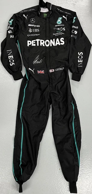 GEORGE RUSSELL SIGNED Racing Suit full size replica Mercedes F1 Team ...