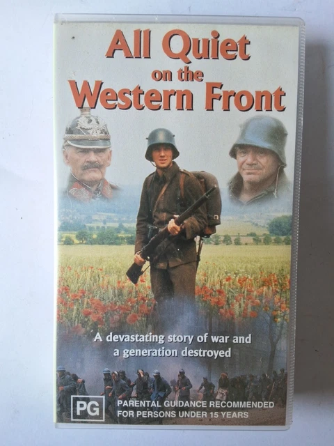 ALL QUIET ON The Western Front Vhs Video Tape Movie Preowned War Movie ...