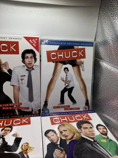 CHUCK - COMPLETE Season 1-4 2011 DVD Top-quality Free UK shipping £12. ...