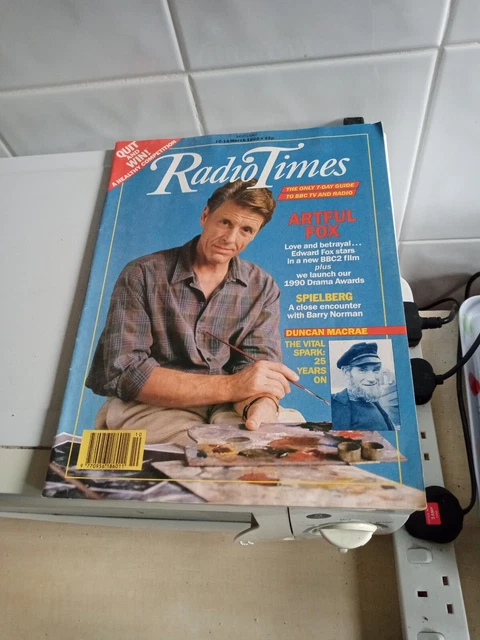 RADIO TIMES 10-16 March 1990 Stephen Spielberg, Top Of The Pops £9.00 ...