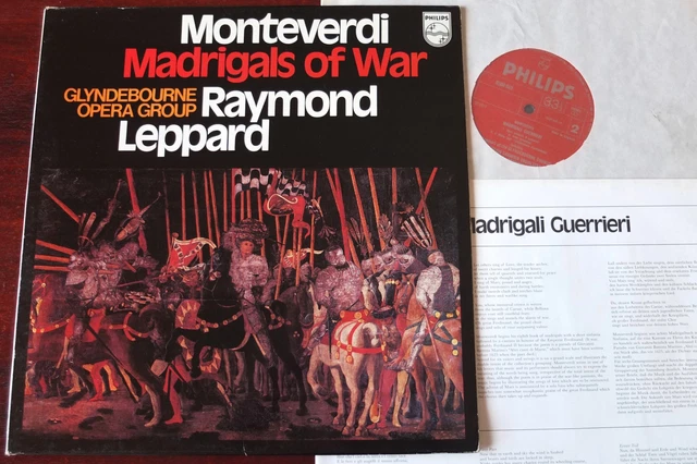 PHILIPS 6500 663 Monteverdi Madrigals Of War Lp Leppard Nm (1971) England £2.99 - PicClick UK