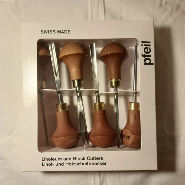 GOUGES DE LINOGRAVURE et Sculpture sur Bois Pfeil® EUR 99,99 - PicClick FR