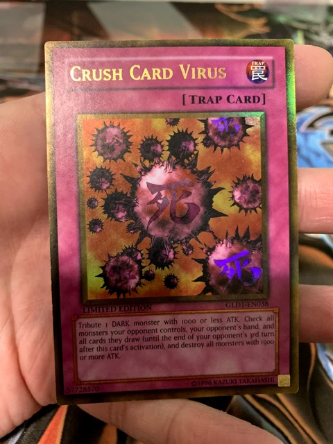 YU-GI-OH!-CRUSH CARD VIRUS-GOLD Rare-GLD1-EN038-M/NM $519.55 - PicClick AU