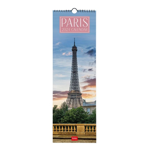 CALENDARIO 2024 PARIS Legami da parete verticale cm 16x49 EUR 11,95 ...
