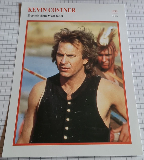 SCHAUSPIELER KEVIN COSTNER | Film-Star-Foto / Sammelbild-Karte #n580 ...