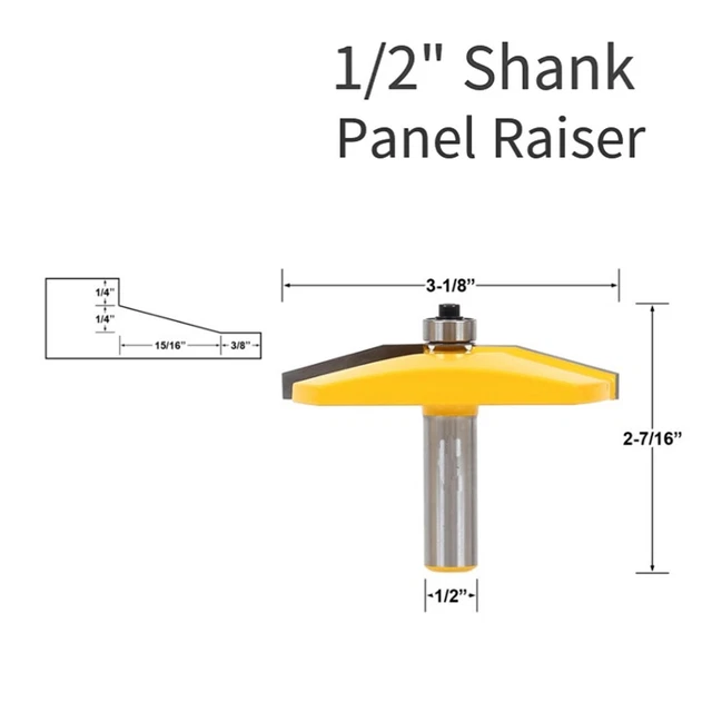 CABINET DOOR ROUTER Bit Enclosed Lubricated Bearing Smooth and Accurate ...
